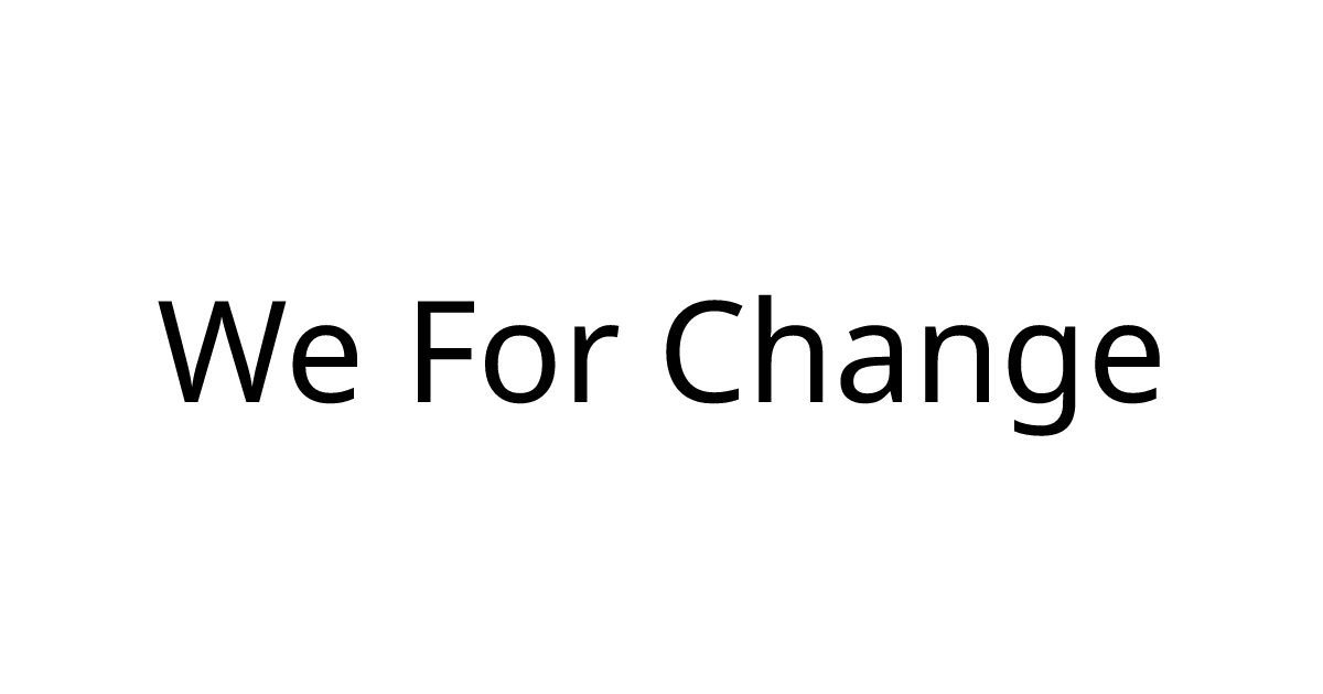 Home - We For Change